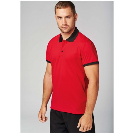 Polo homme Polyester 180gRef: PA489 Polo de travail piqué homme per...