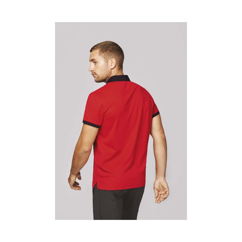 Polo homme Polyester 180gRef: PA489 Polo de travail piqué homme per...