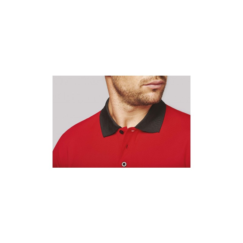 Polo homme Polyester 180gRef: PA489 Polo de travail piqué homme per...