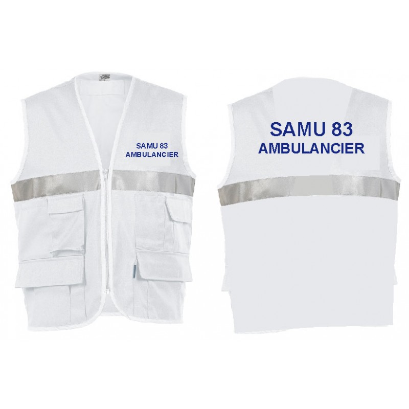 Gilet d'intervention samu-smur-ambulancierRef : G15 Gilet d'interve...
