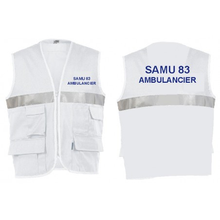 Gilet d'intervention samu-smur-ambulancierRef : G15 Gilet d'interve...